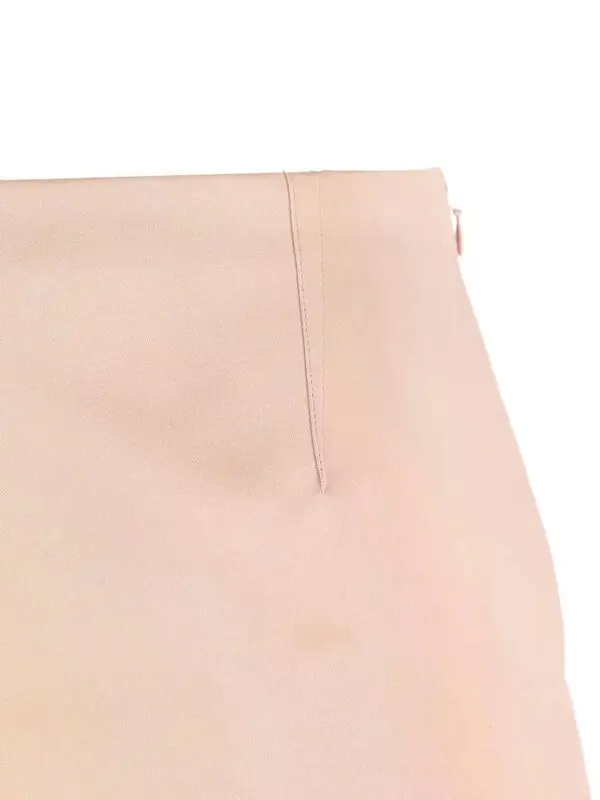 Chloé Mini Skirt With Vertical Stitching - Neutrals