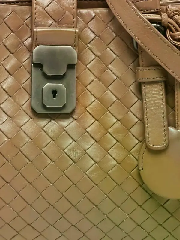 Bottega Veneta Roma Leather Tote Bag - Brown