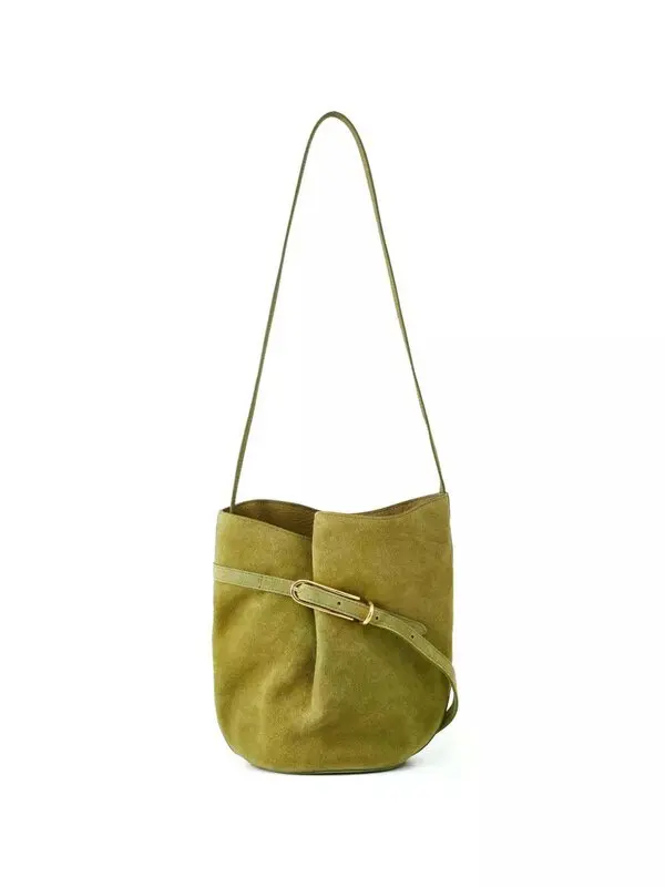LIFFNER Buckle Calf Suede Bucket Bag
