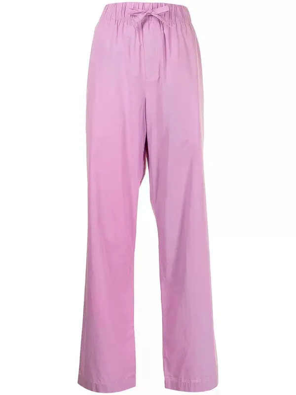 TEKLA Drawstring Pajama Bottoms - Black