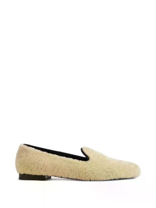 TOTEME Shearling Loafers - Neutrals