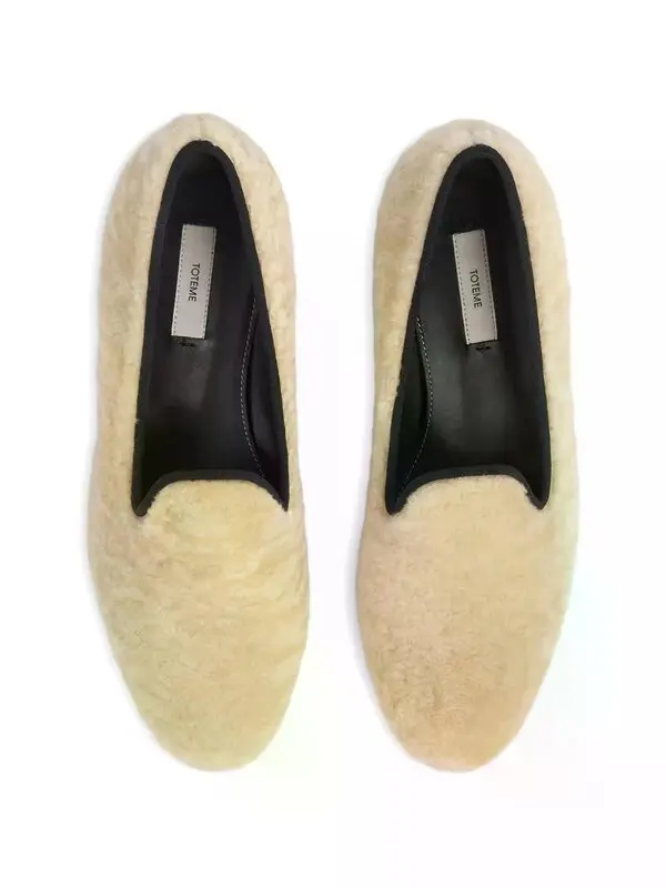 TOTEME Shearling Loafers - Neutrals