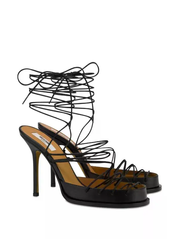 Moschino Lace-up High Heel Sandals
