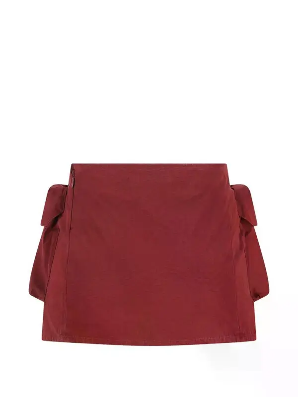 Miu Miu Front Logo Pockets Skirt