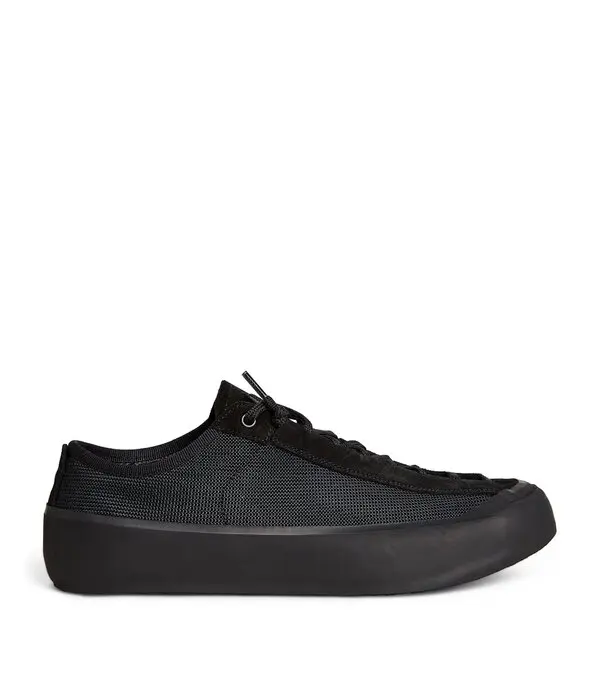 Stone Island Mesh Compass Low-top Sneakers - Black