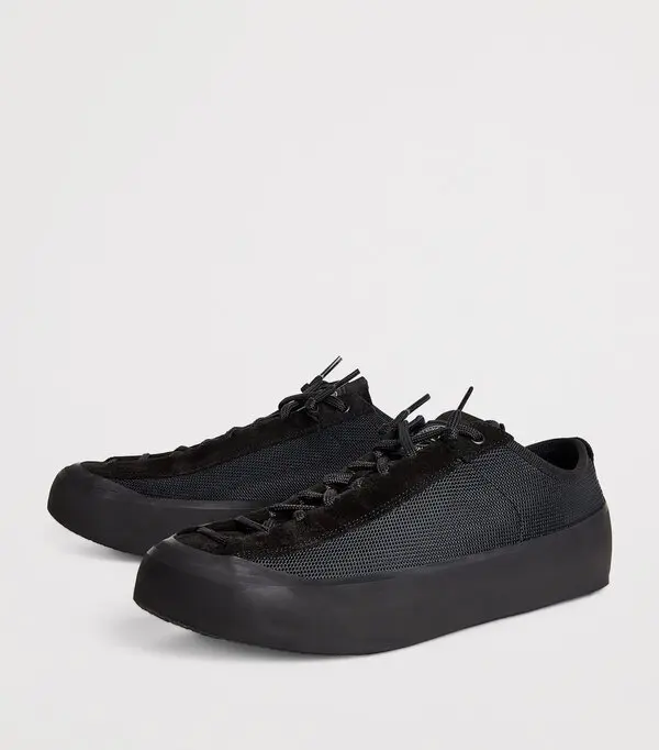 Stone Island Mesh Compass Low-top Sneakers - Black