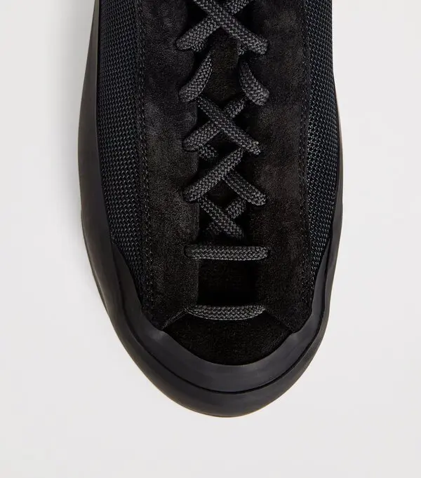 Stone Island Mesh Compass Low-top Sneakers - Black