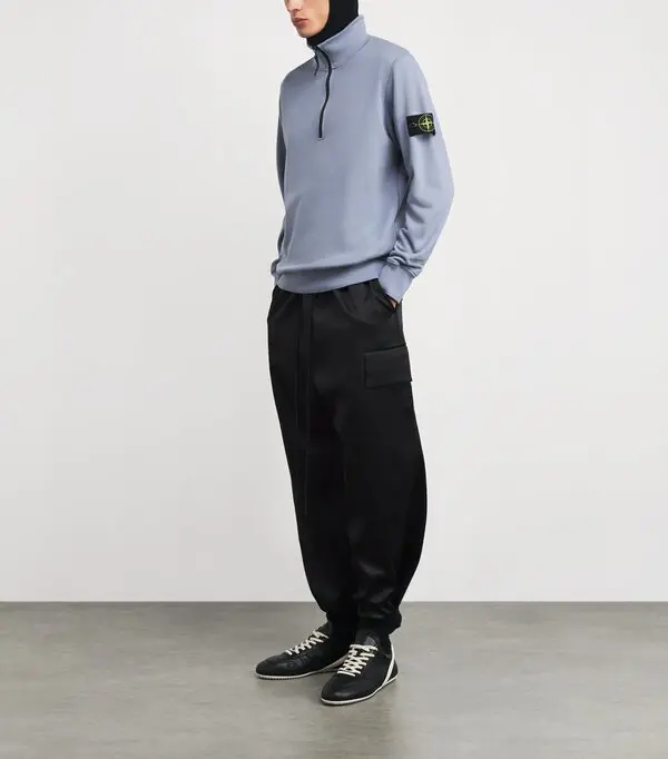 Stone Island Cotton Half-zip Sweatshirt - Blue