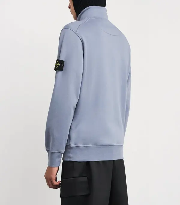 Stone Island Cotton Half-zip Sweatshirt - Blue