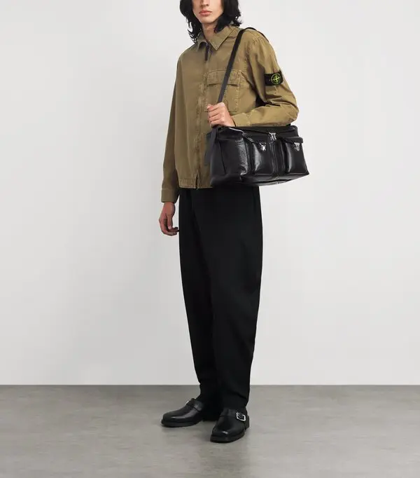 Stone Island Organic Cotton Canvas Jacket - Green