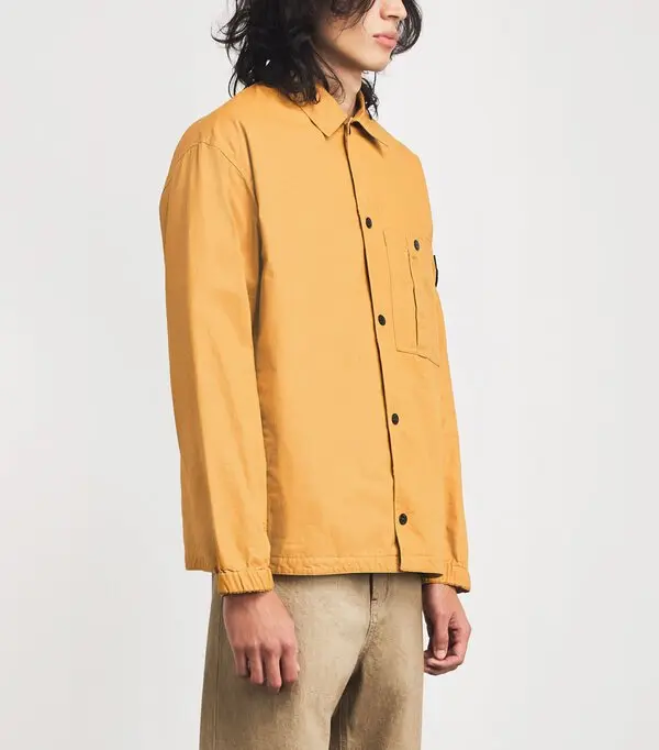 Stone Island Technical Cotton Shacket - Yellow