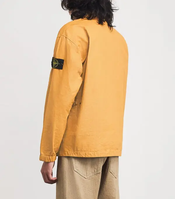 Stone Island Technical Cotton Shacket - Yellow