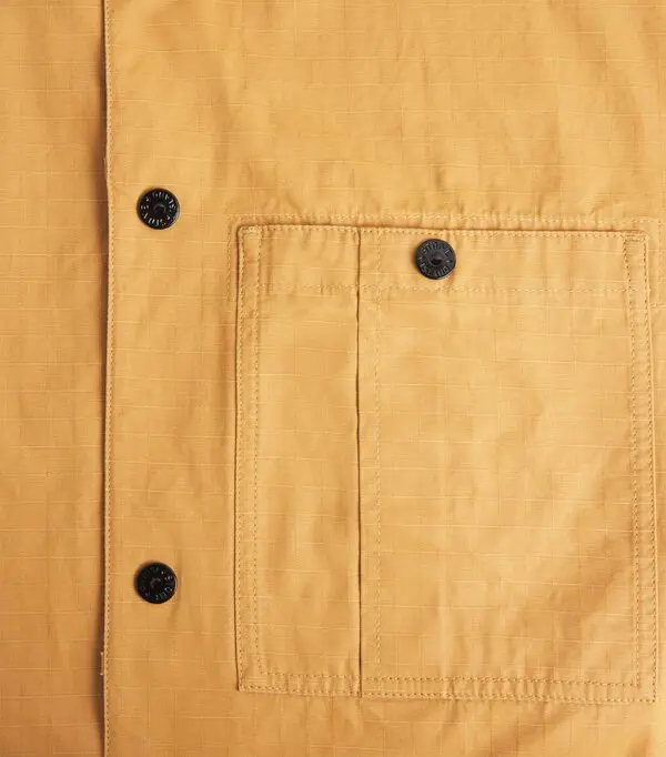 Stone Island Technical Cotton Shacket - Yellow