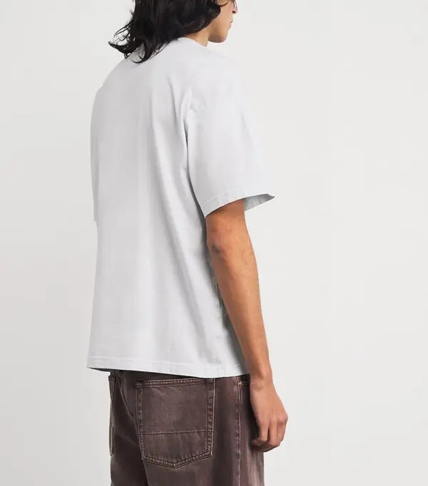 Stone Island Cotton Logo-pocket T-shirt - Blue