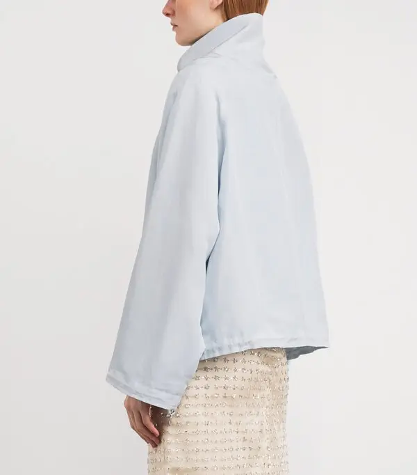 Sandro Embroidered Funnel-neck Jacket