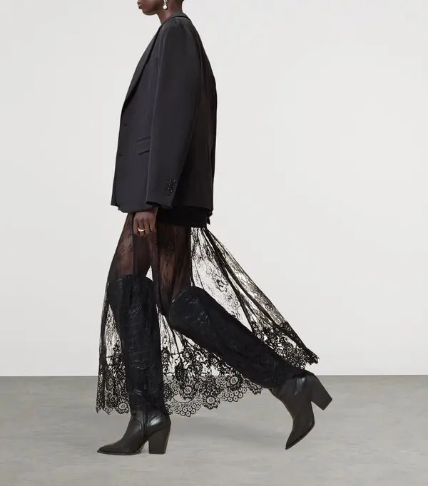 ALLSAINTS Lace Arran Maxi Skirt
