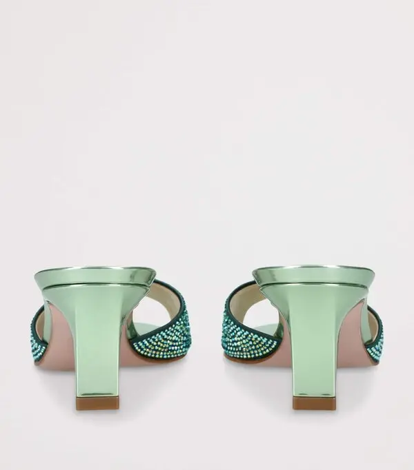 GINA Crystal Comet Mules 50 - Green