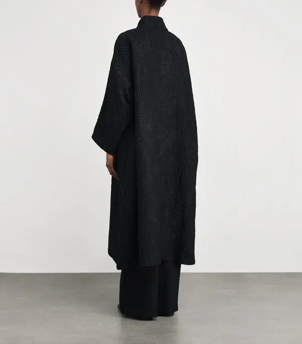 Eskandar Silk-wool Blend Stand-collar Coat