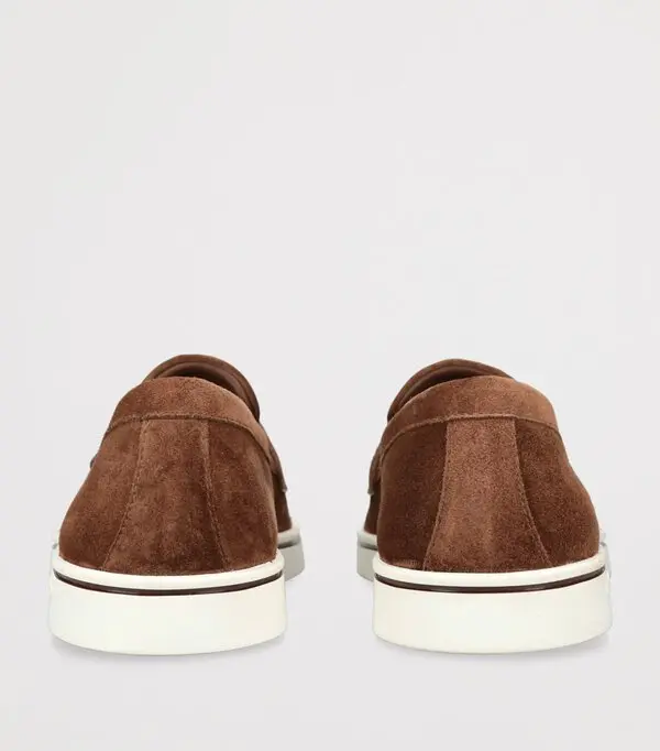 FERRAGAMO Suede Loafers - Brown