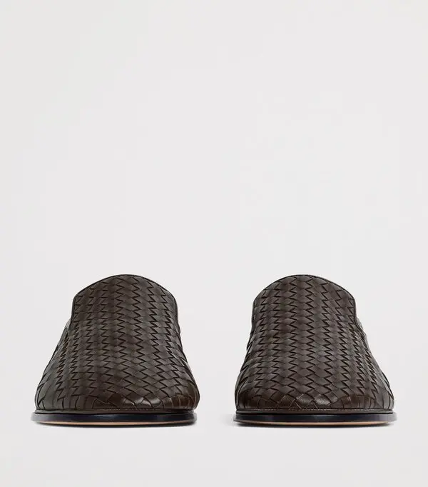 Bottega Veneta Leather Sunday Loafers - Brown