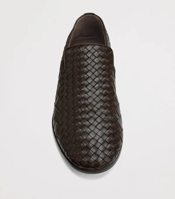 Bottega Veneta Leather Sunday Loafers - Brown