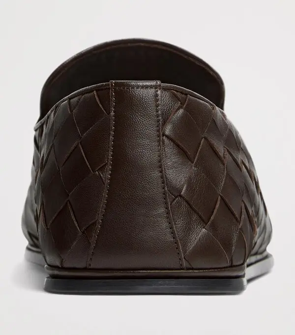 Bottega Veneta Leather Sunday Loafers - Brown