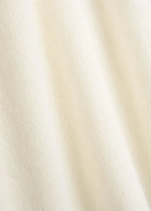 LISA YANG Sandy Funnel Neck Cashmere Jumper - Cream