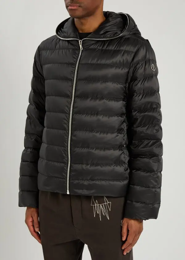 Rick Owens X Moncler Ziplock Hooded Padded Jacket