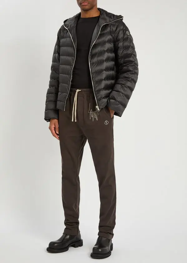 Rick Owens X Moncler Ziplock Hooded Padded Jacket