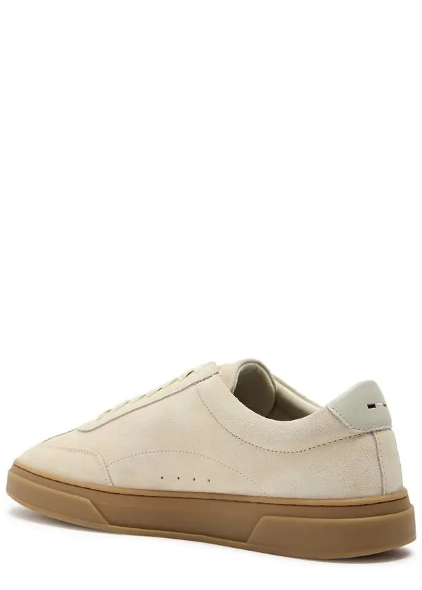 BOSS Kieran Leather-trim Suede Sneakers - Beige