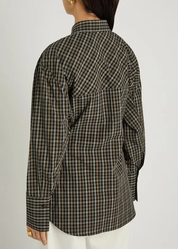 RÓHE Checked Cotton Shirt