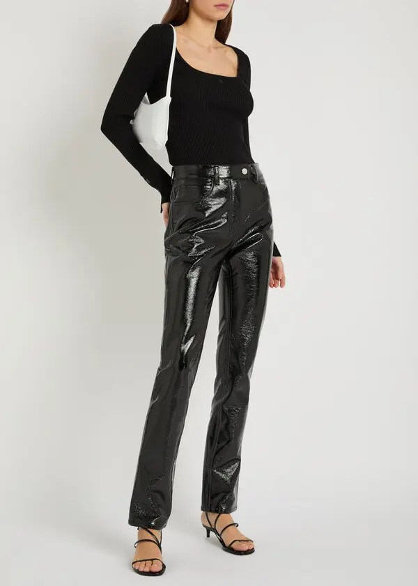 COURREGES Heritage Ribbed Knit Top