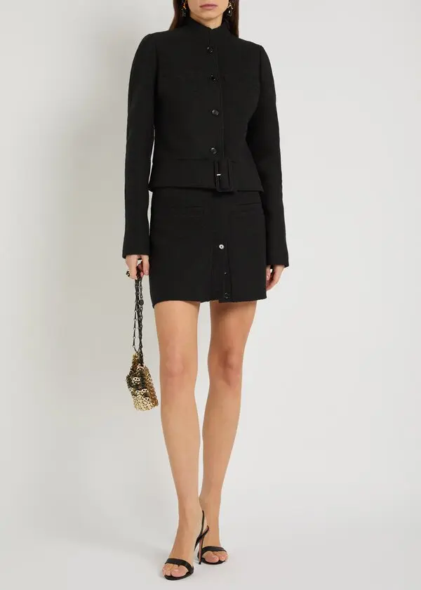 COURREGES Tweed Mini Skirt