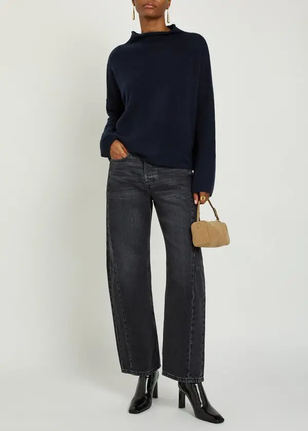 LISA YANG Sandy Funnel Neck Cashmere Jumper