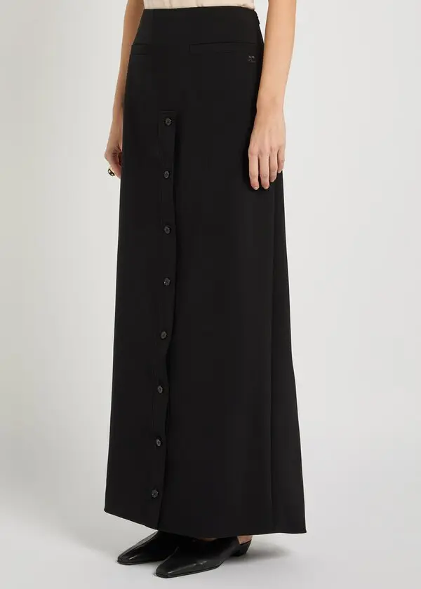 COURREGES Crepe Maxi Skirt