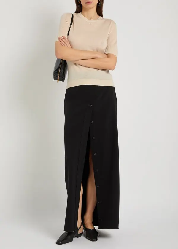 COURREGES Crepe Maxi Skirt