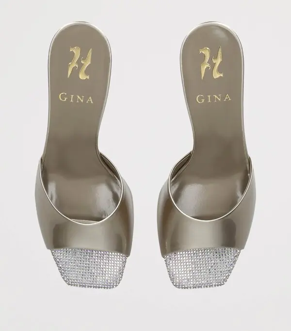 GINA Yasmin Patent Leather Mules
