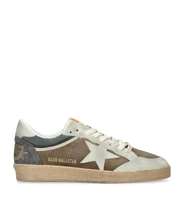 GOLDEN GOOSE Ball Star Suede Sneakers - Beige