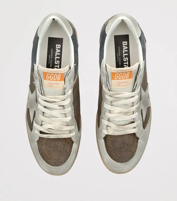 GOLDEN GOOSE Ball Star Suede Sneakers - Beige