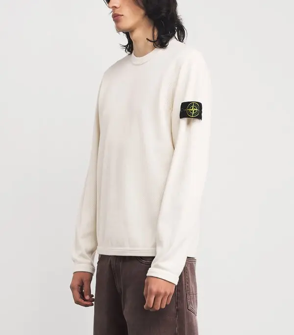 Stone Island Cotton Compass Crewneck Sweater