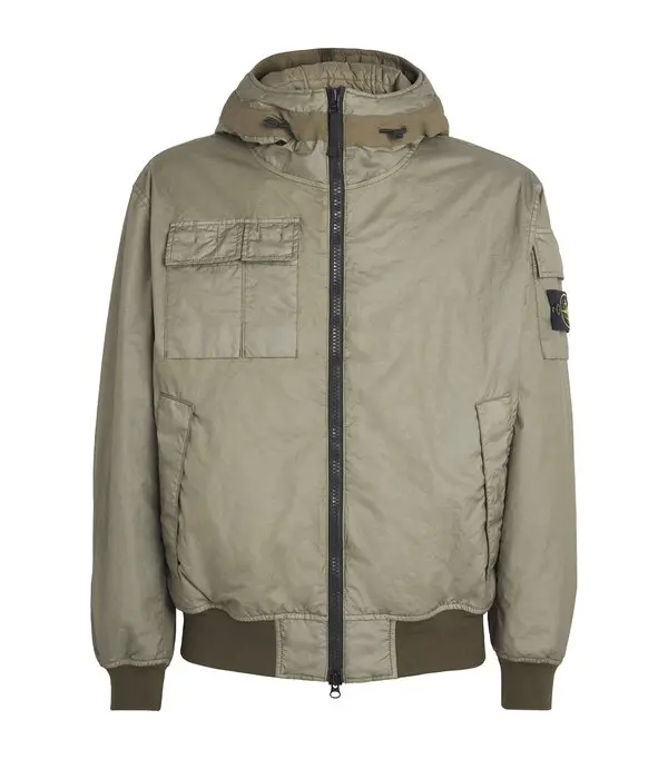 Stone Island Water-resistant Nylon Bomber Jacket