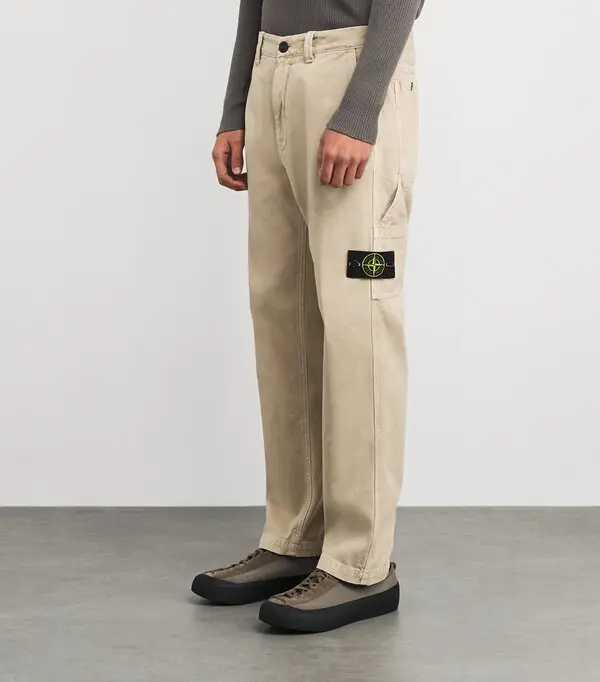 Stone Island Cotton Compass Carpenter Trousers