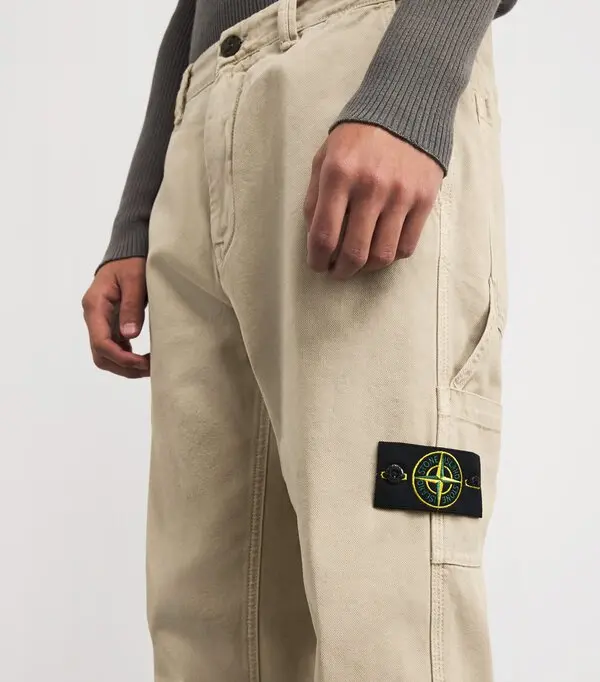Stone Island Cotton Compass Carpenter Trousers