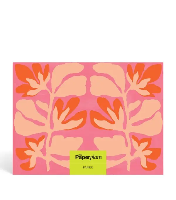 Papier Bright Floral Weekly Desk Planner - Pink