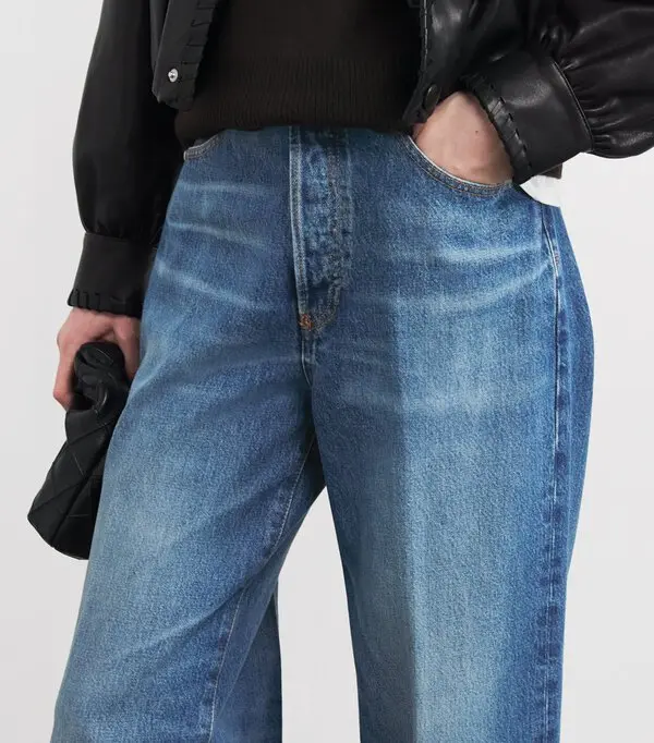 FRAME The Collegiate Wide-leg Jeans - Blue