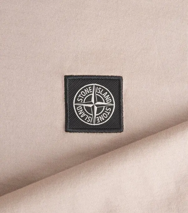Stone Island Cotton Logo T-shirt - Beige