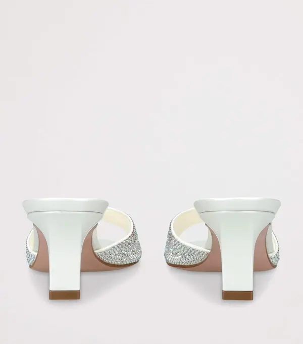 GINA Crystal Comet Mules 50 - White