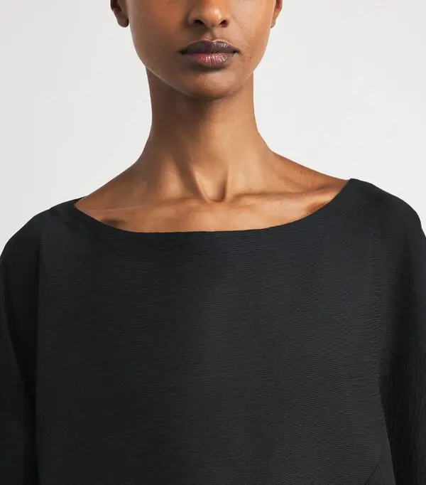 Eskandar Silk Plissé Top
