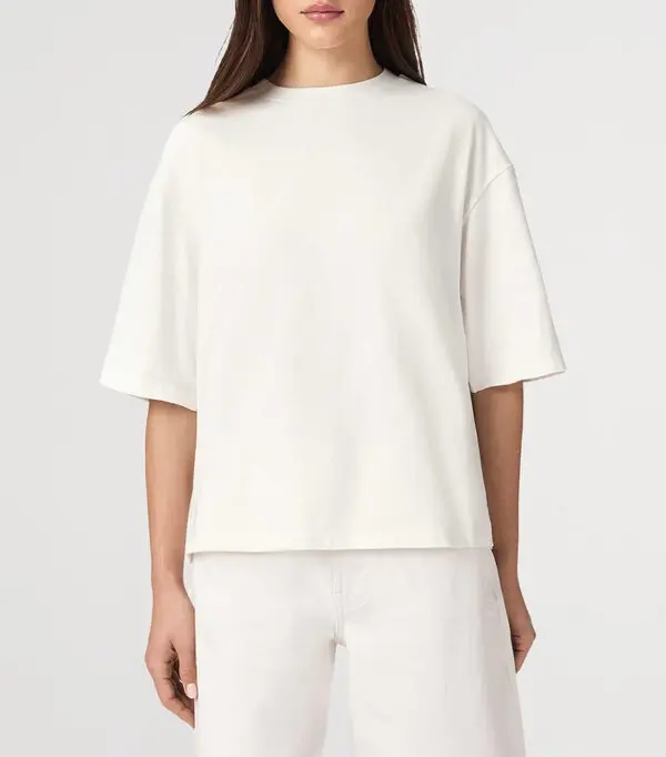 ALLSAINTS Organic Cotton Embroidered Amelie T-shirt - White