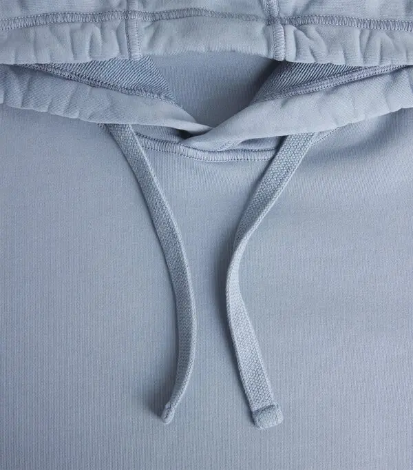 Stone Island Organic Cotton Fleece Hoodie - Blue